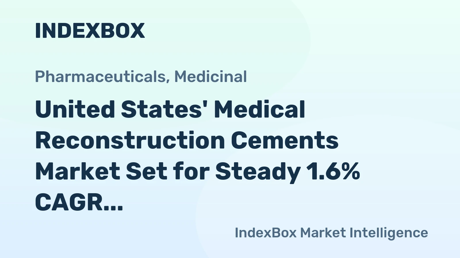 United States' Medical Reconstruction Cements Market Set for Steady 1.6% CAGR Growth Through 2035