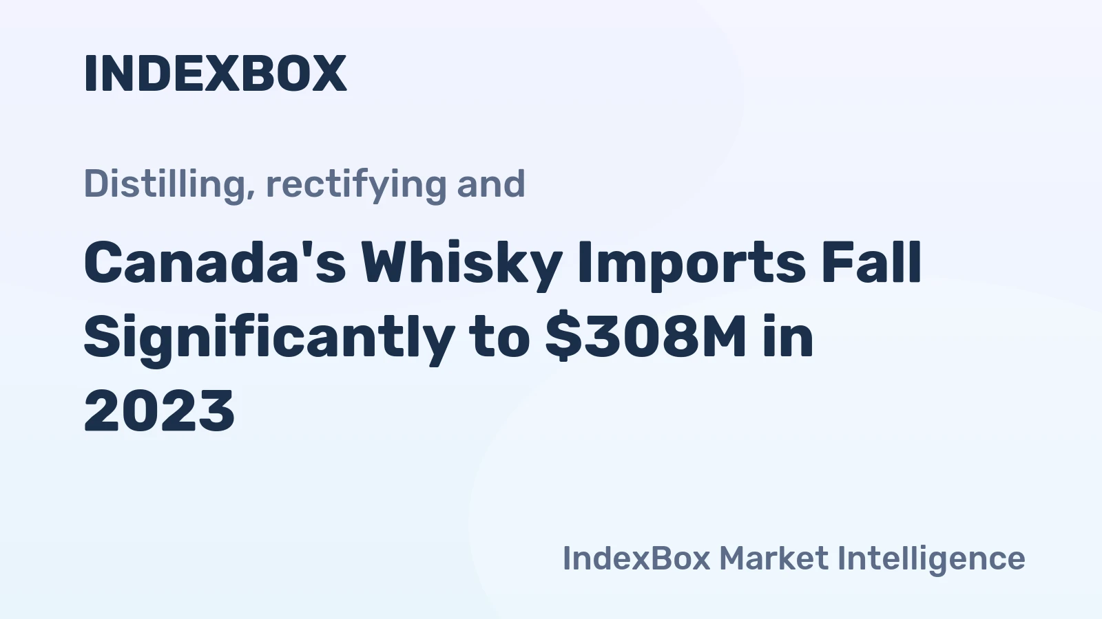 Canada's Whisky Imports Fall Significantly to $308M in 2023