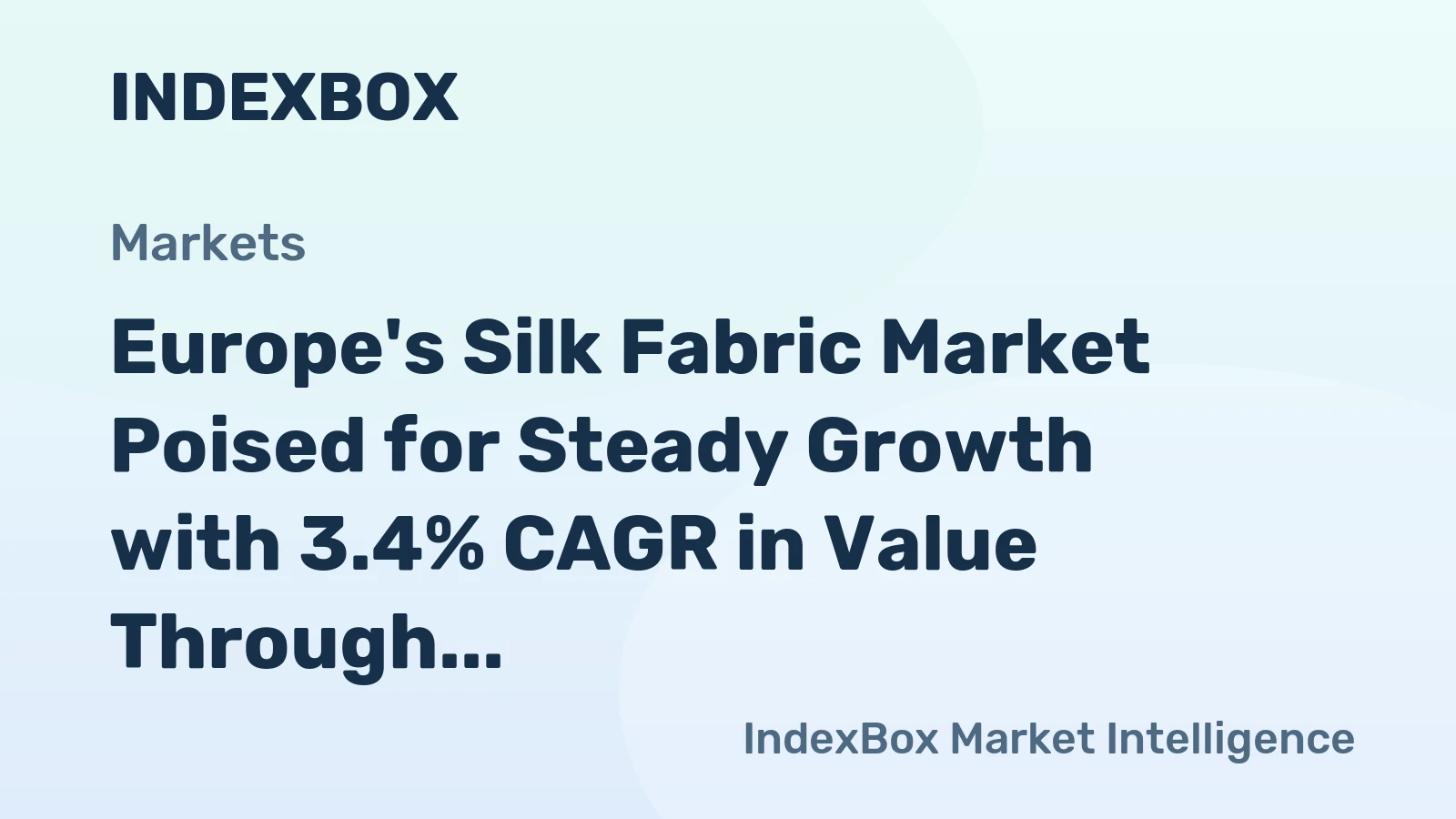 Europe's Silk Fabric Market Poised for Steady Growth with 3.4% CAGR in Value Through 2035