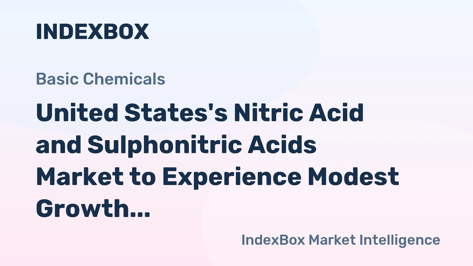United States's Nitric Acid and Sulphonitric Acids Market to Experience Modest Growth with +0.6% CAGR through 2035