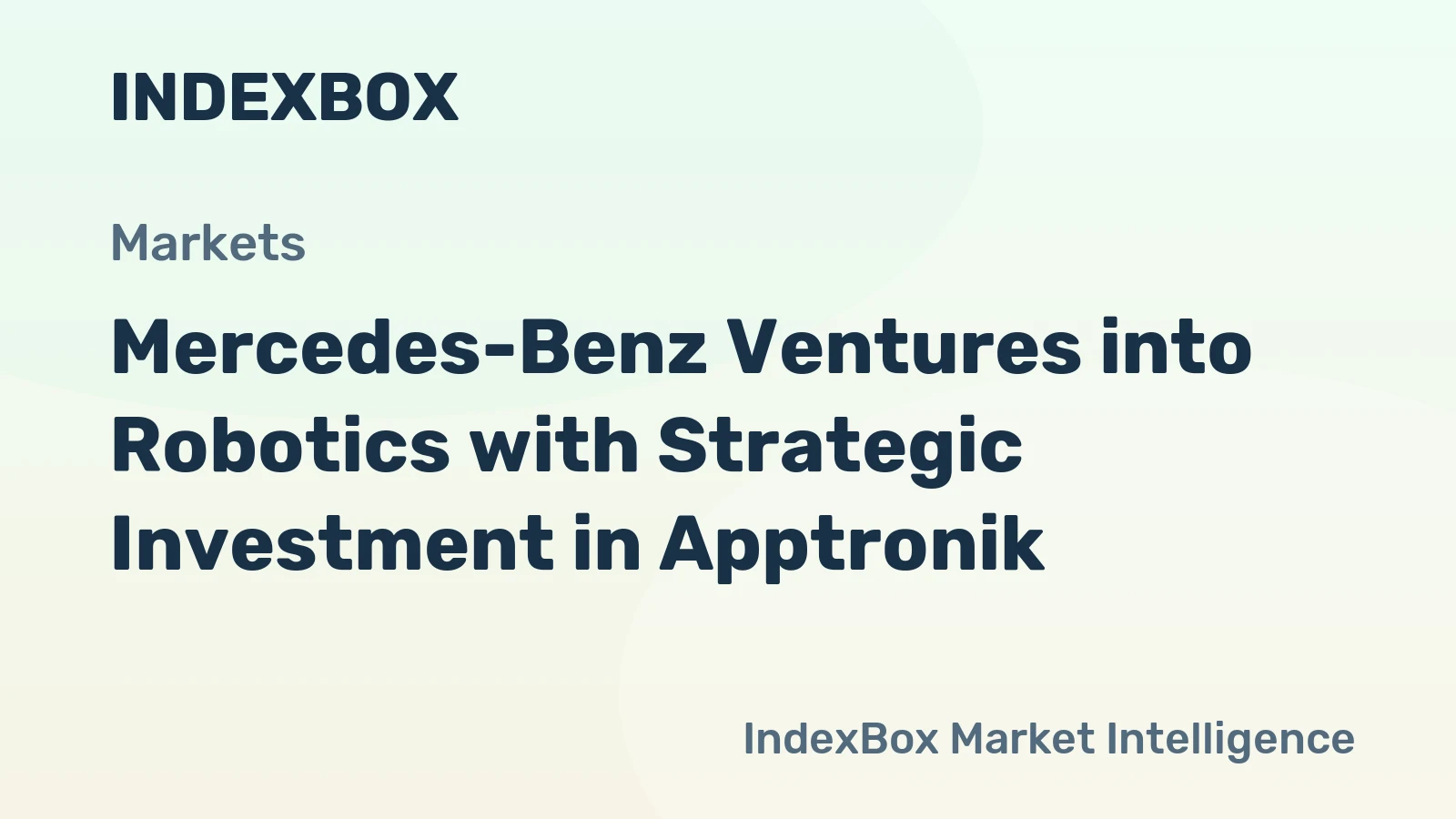 Mercedes-Benz Ventures into Robotics with Strategic Investment in Apptronik