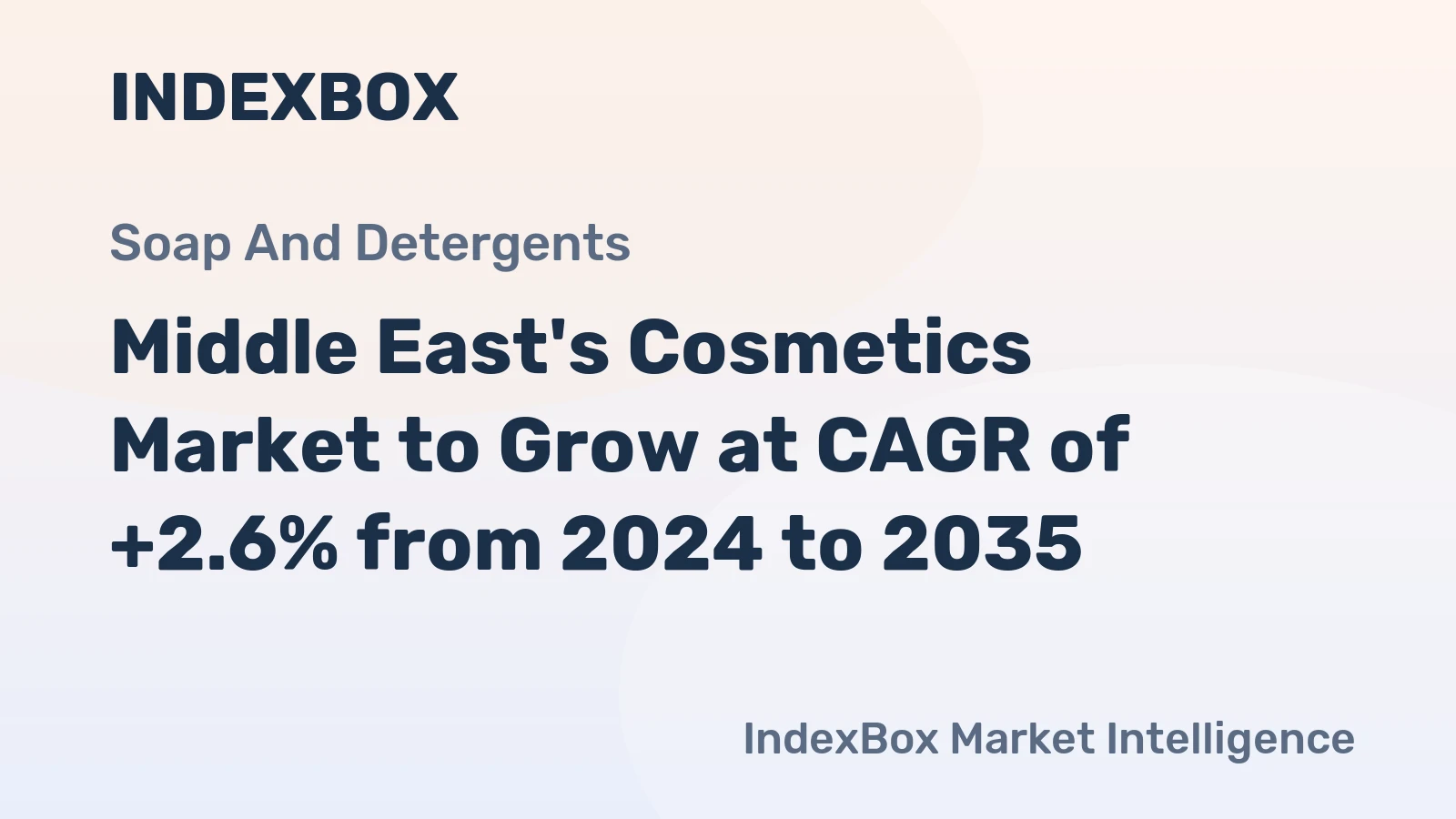 Middle East's Cosmetics Market to Grow at CAGR of +2.6% from 2024 to 2035