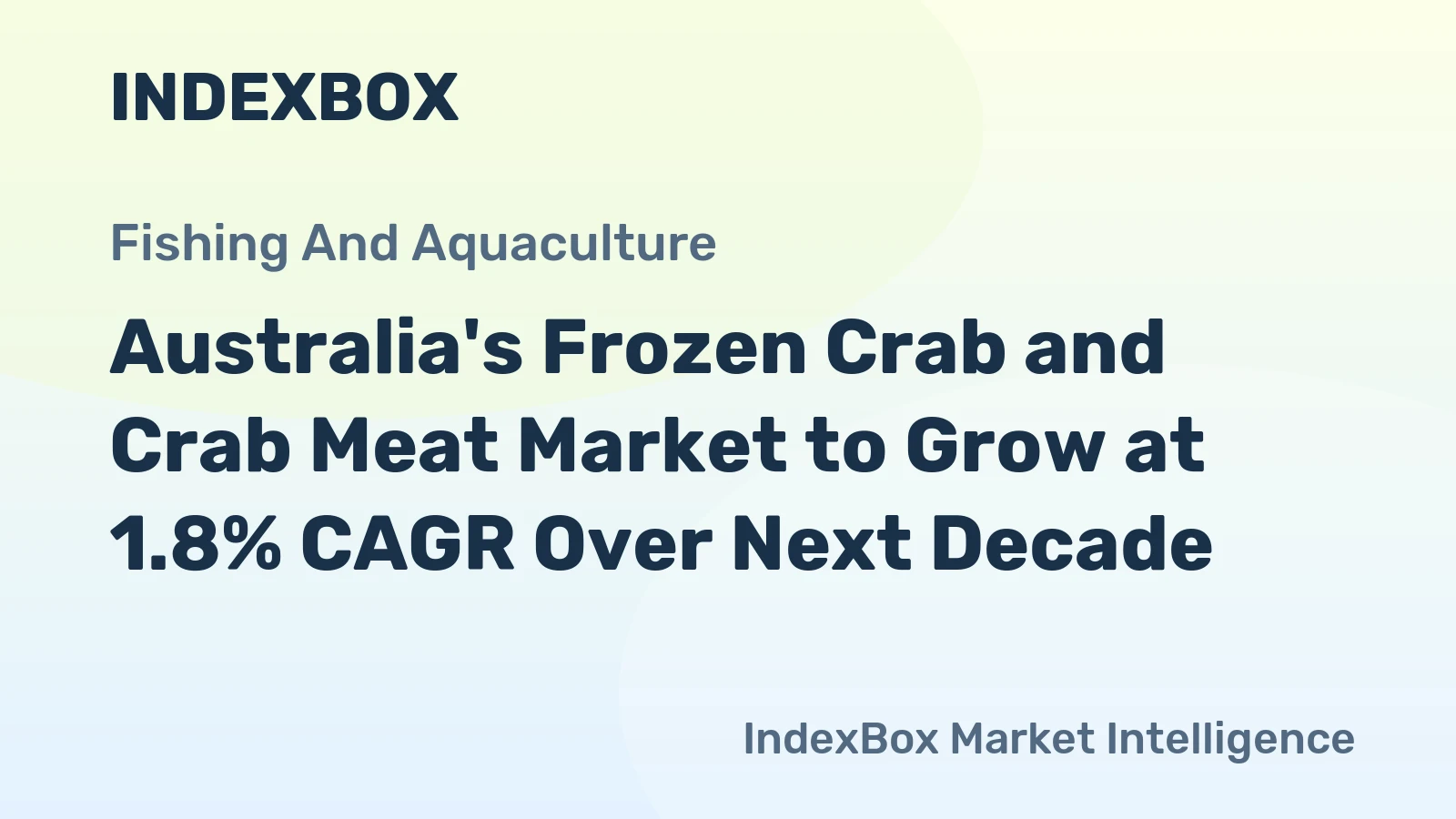 Australia's Frozen Crab and Crab Meat Market to Grow at 1.8% CAGR Over Next Decade