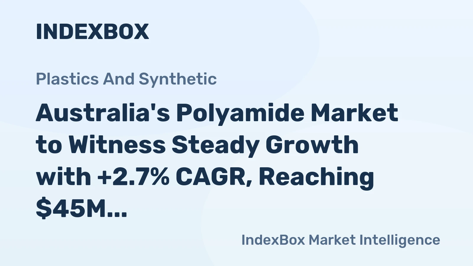 Australia's Polyamide Market to Witness Steady Growth with +2.7% CAGR, Reaching $45M by 2035