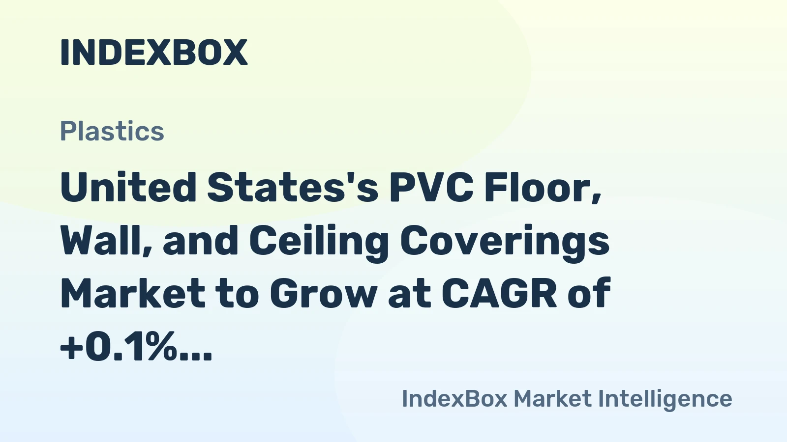 United States's PVC Floor, Wall, and Ceiling Coverings Market to Grow at CAGR of +0.1% from 2024-2035, Reaching $3.3B
