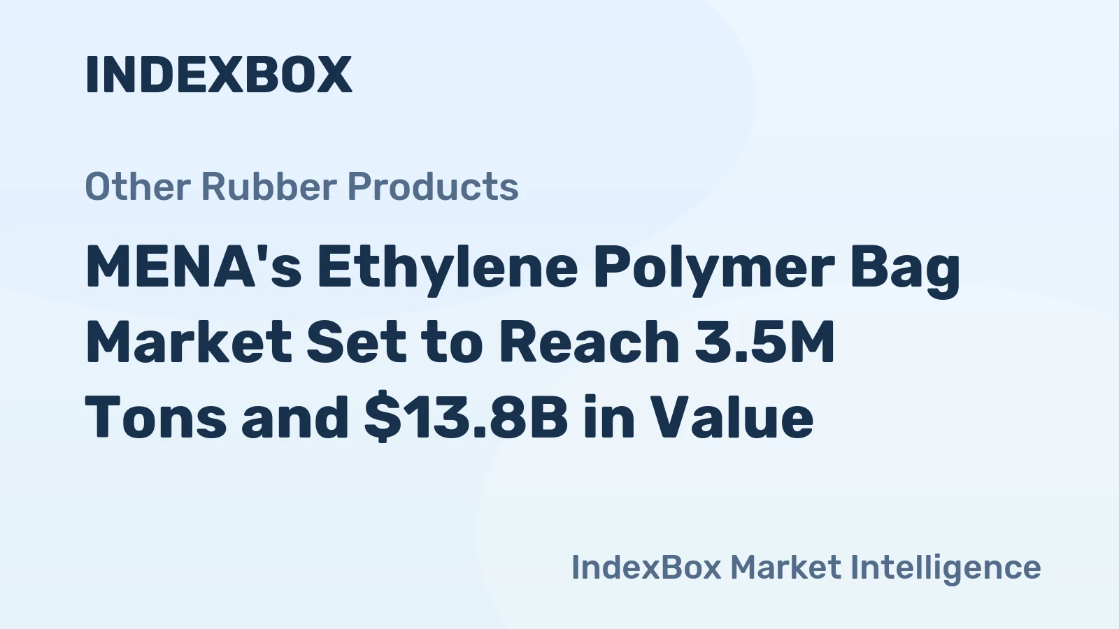 MENA's Ethylene Polymer Bag Market Set to Reach 3.5M Tons and $13.8B in Value