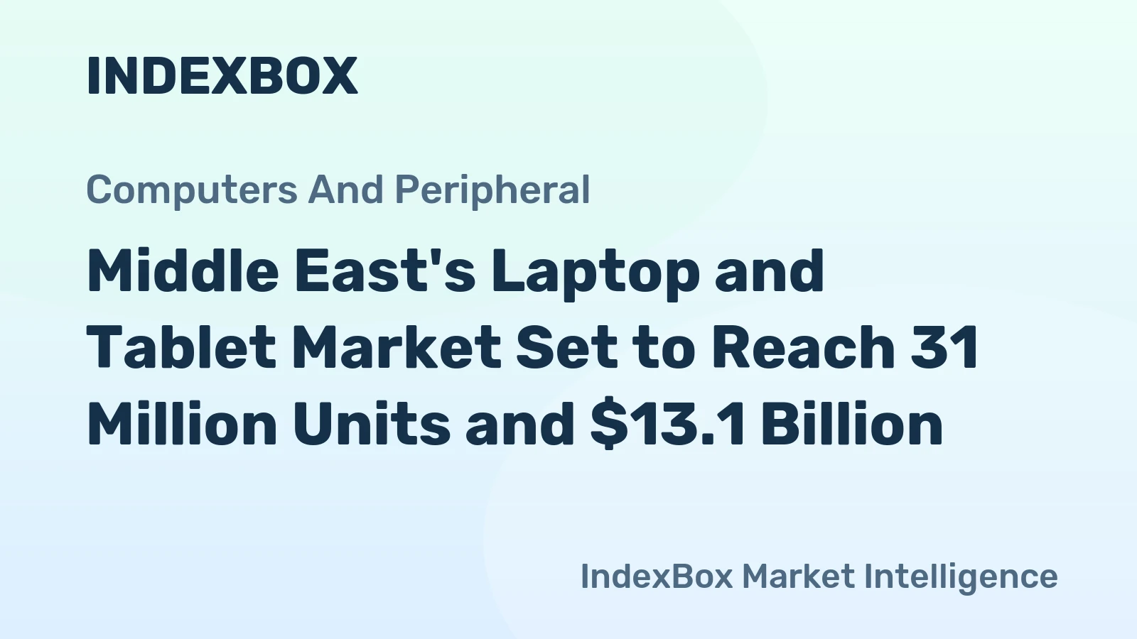 Middle East's Laptop and Tablet Market Set to Reach 31 Million Units and $13.1 Billion