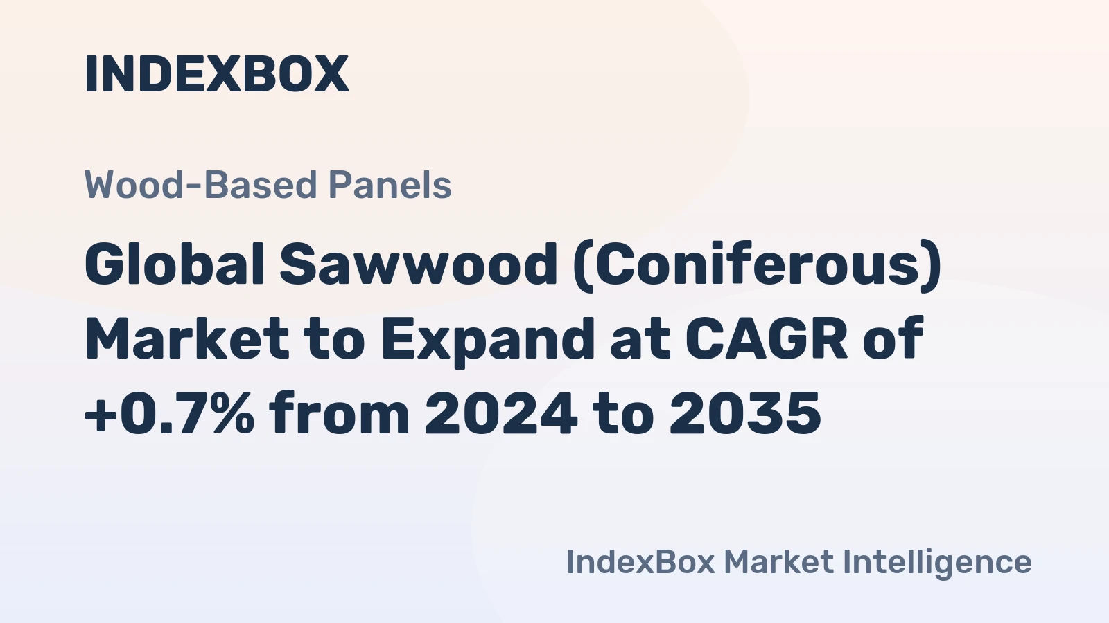 Global Sawwood (Coniferous) Market to Expand at CAGR of +0.7% from 2024 to 2035
