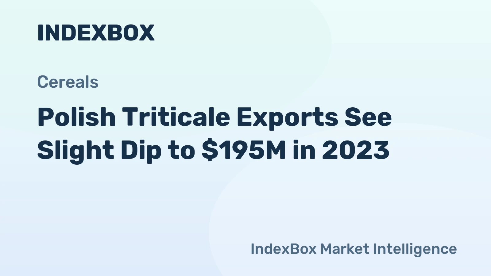 Polish Triticale Exports See Slight Dip to $195M in 2023