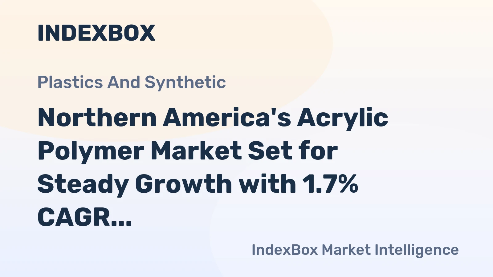 Northern America's Acrylic Polymer Market Set for Steady Growth with 1.7% CAGR Through 2035