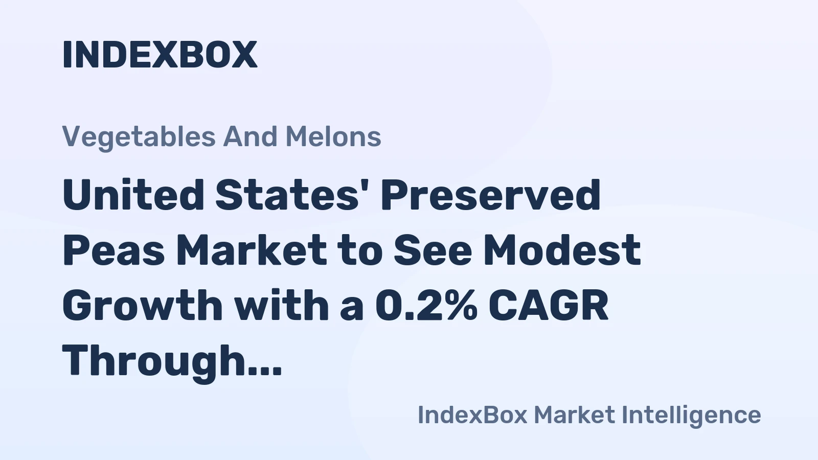 United States' Preserved Peas Market to See Modest Growth with a 0.2% CAGR Through 2035
