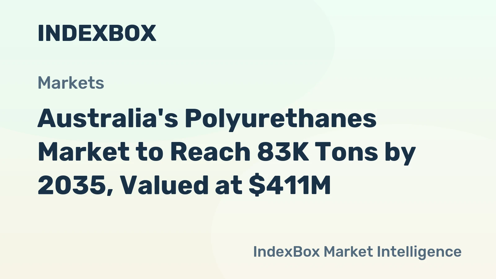 Australia's Polyurethanes Market to Reach 83K Tons by 2035, Valued at $411M