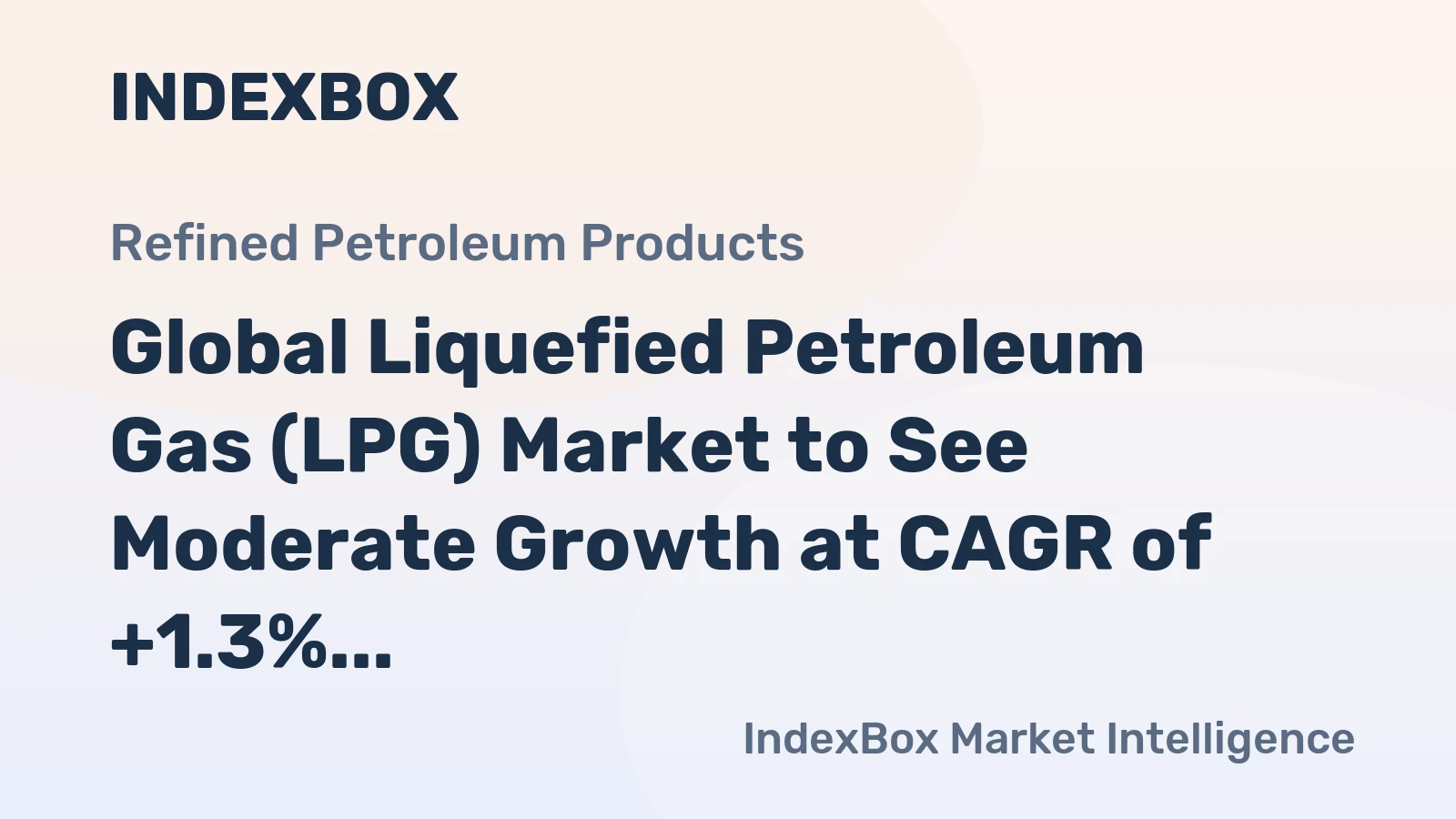 Global Liquefied Petroleum Gas (LPG) Market to See Moderate Growth at CAGR of +1.3% from 2024 to 2035