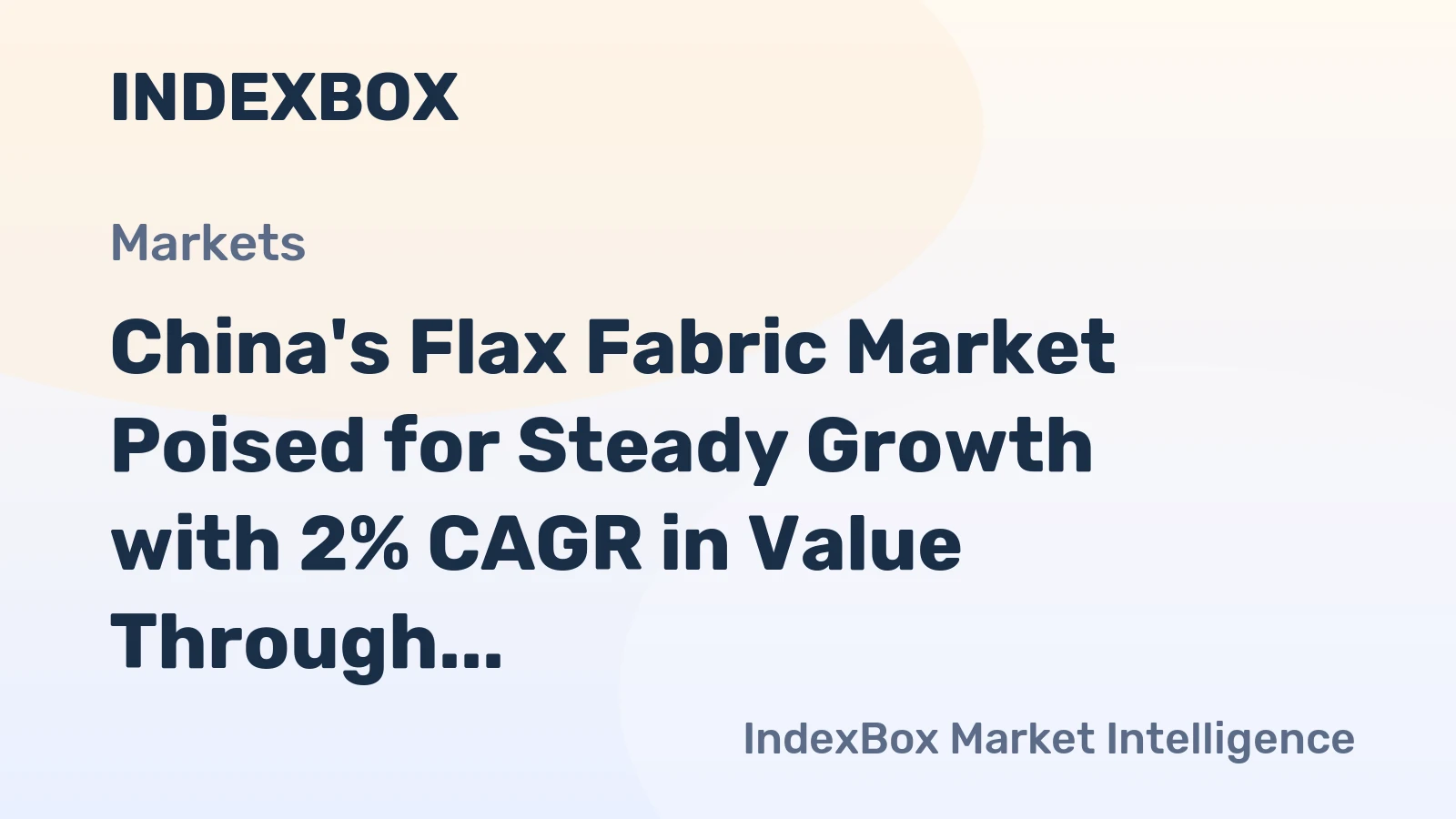 China's Flax Fabric Market Poised for Steady Growth with 2% CAGR in Value Through 2035