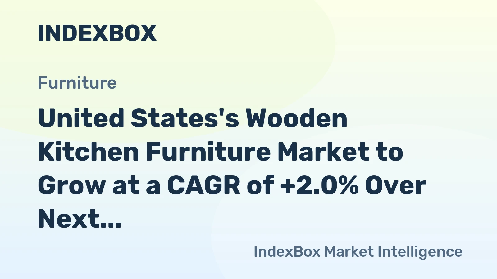United States's Wooden Kitchen Furniture Market to Grow at a CAGR of +2.0% Over Next Decade