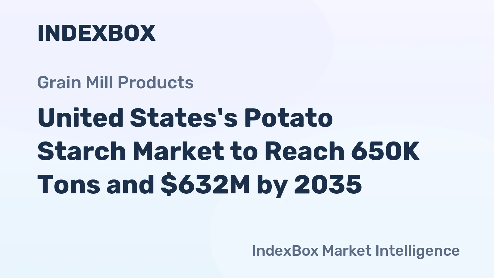 United States's Potato Starch Market to Reach 650K Tons and $632M by 2035