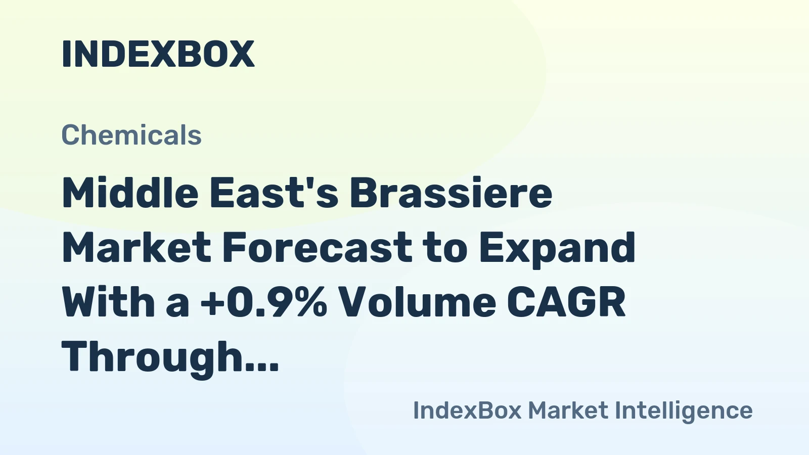 Middle East's Brassiere Market Forecast to Expand With a +0.9% Volume CAGR Through 2035