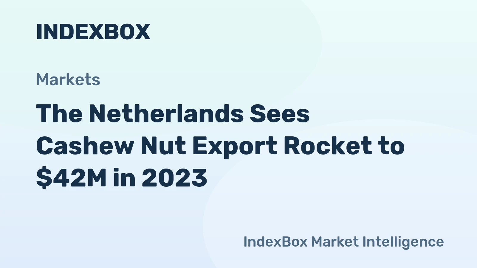 The Netherlands Sees Cashew Nut Export Rocket to $42M in 2023