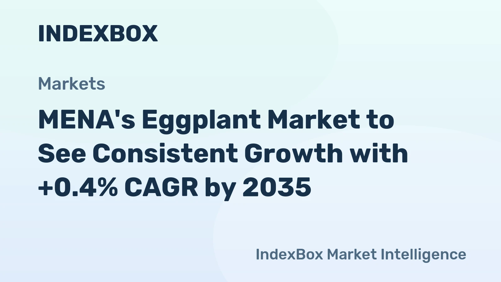 MENA's Eggplant Market to See Consistent Growth with +0.4% CAGR by 2035