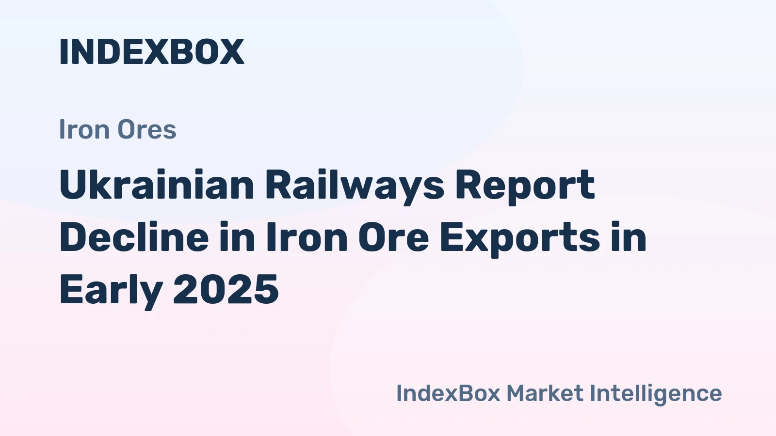 Ukrainian Railways Report Decline in Iron Ore Exports in Early 2025
