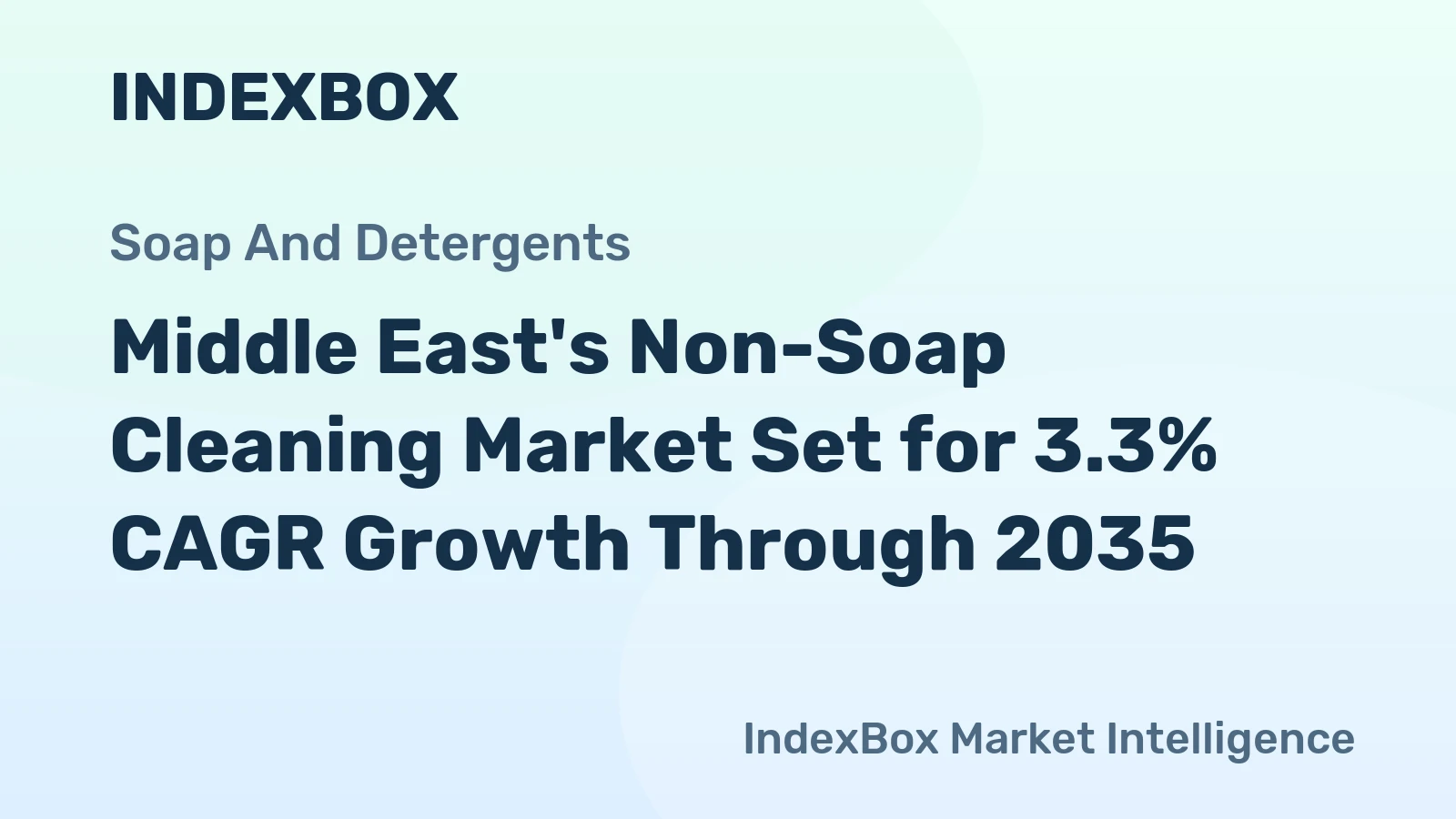 Middle East's Non-Soap Cleaning Market Set for 3.3% CAGR Growth Through 2035