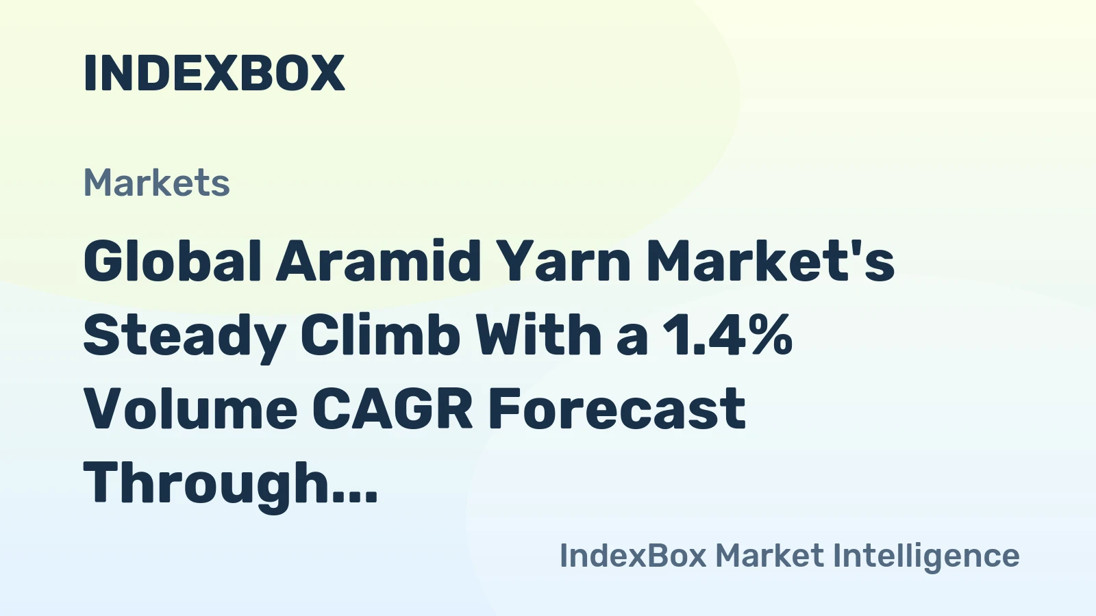 Global Aramid Yarn Market's Steady Climb With a 1.4% Volume CAGR Forecast Through 2035