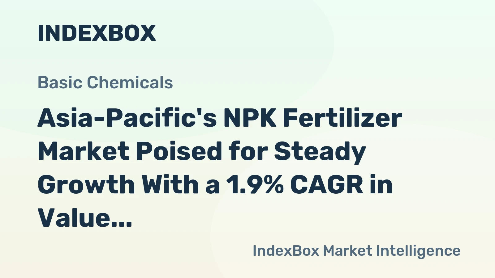 Asia-Pacific's NPK Fertilizer Market Poised for Steady Growth With a 1.9% CAGR in Value Through 2035