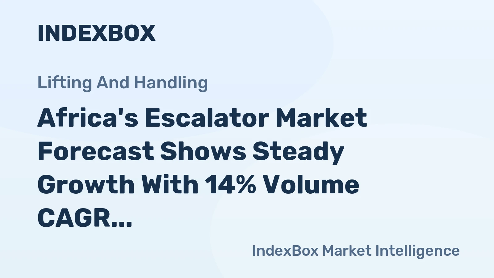 Africa's Escalator Market Forecast Shows Steady Growth With 14% Volume CAGR Through 2035