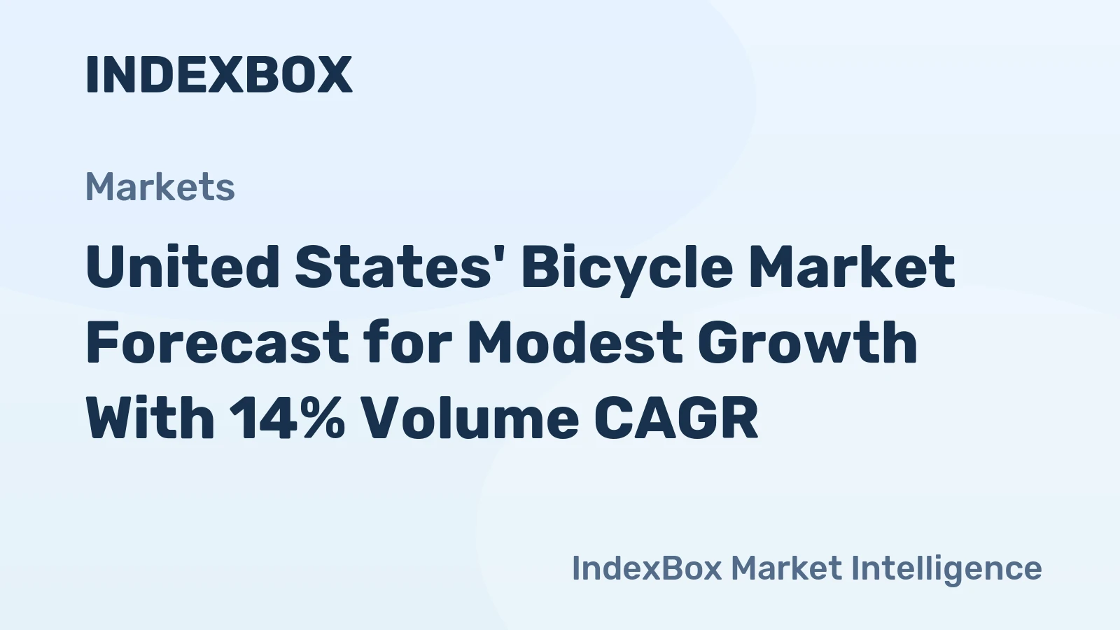 United States' Bicycle Market Forecast for Modest Growth With 14% Volume CAGR