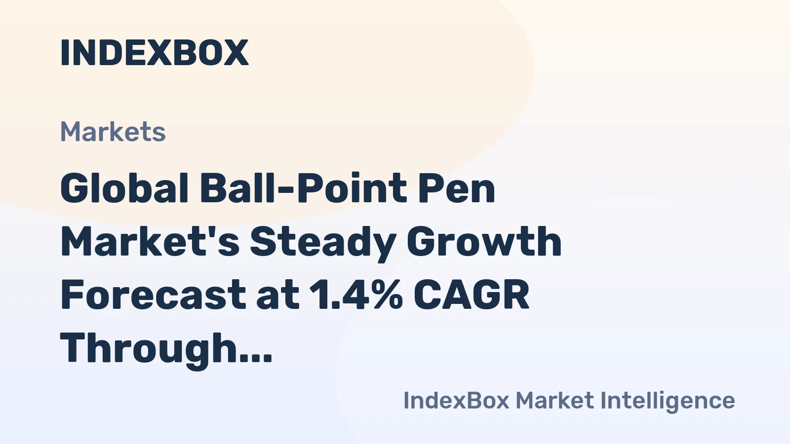 Global Ball-Point Pen Market's Steady Growth Forecast at 1.4% CAGR Through 2035