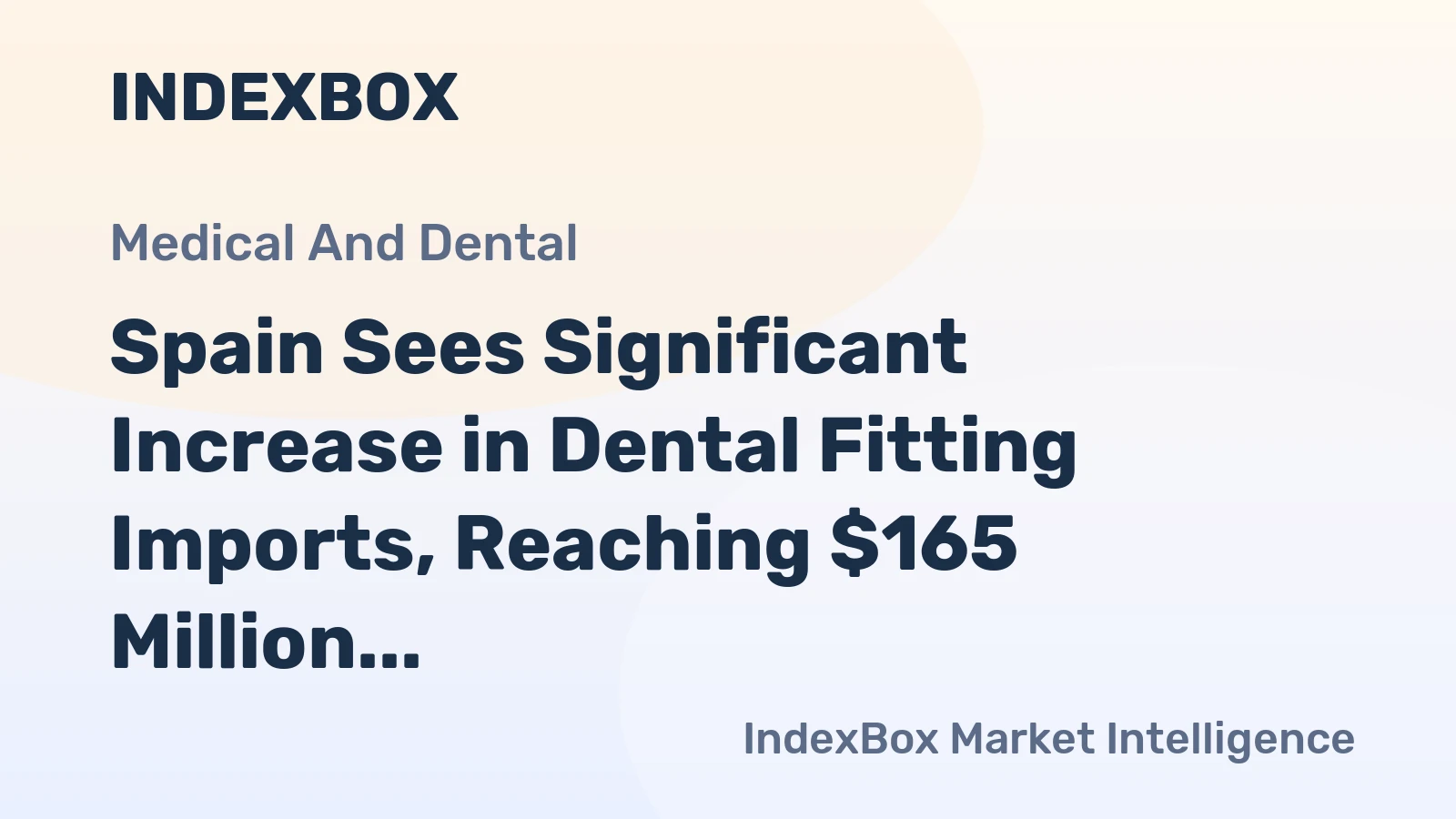 Spain Sees Significant Increase in Dental Fitting Imports, Reaching $165 Million by 2024