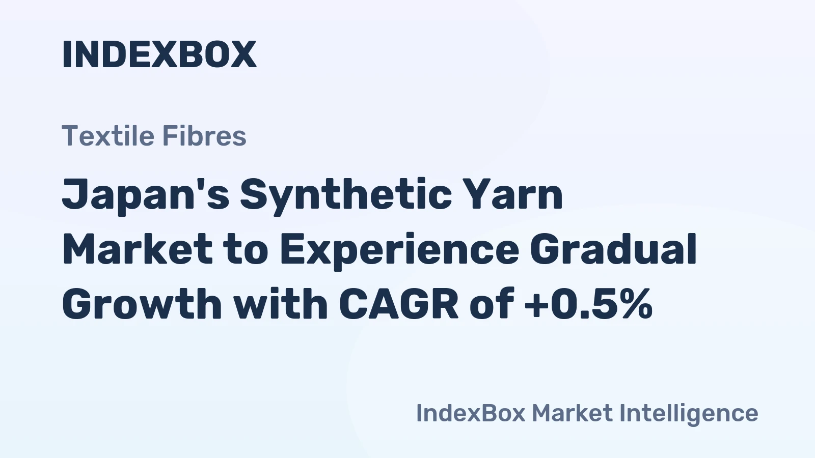 Japan's Synthetic Yarn Market to Experience Gradual Growth with CAGR of +0.5%