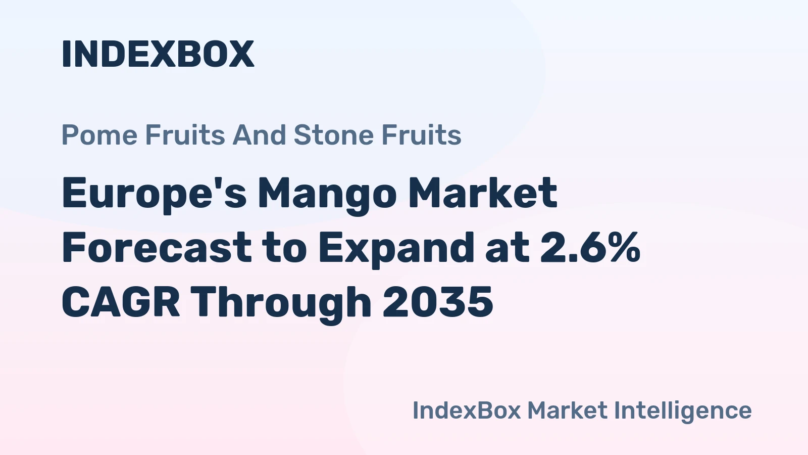 Europe's Mango Market Forecast to Expand at 2.6% CAGR Through 2035