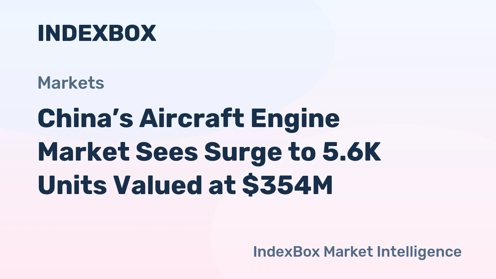 China’s Aircraft Engine Market Sees Surge to 5.6K Units Valued at $354M
