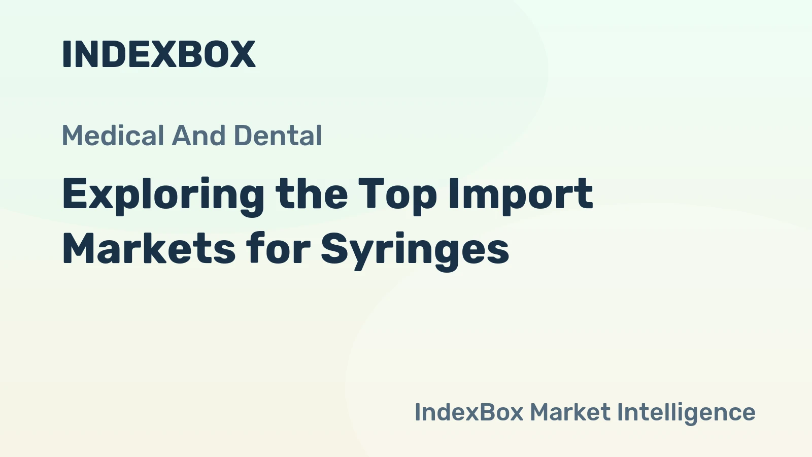 Exploring the Top Import Markets for Syringes