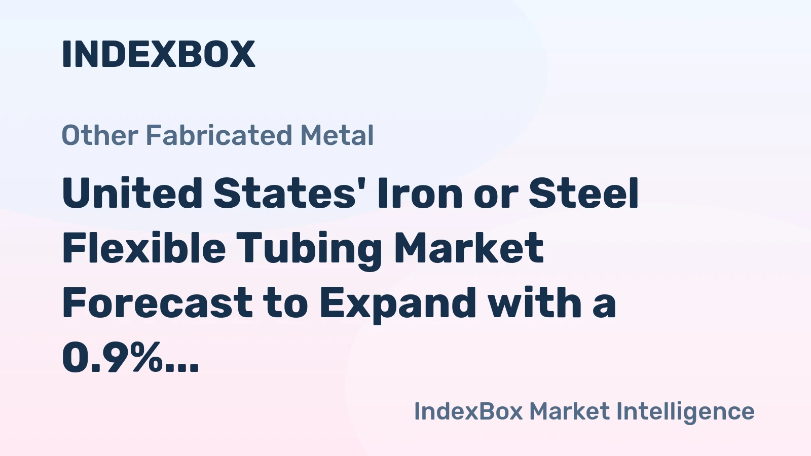 United States' Iron or Steel Flexible Tubing Market Forecast to Expand with a 0.9% CAGR