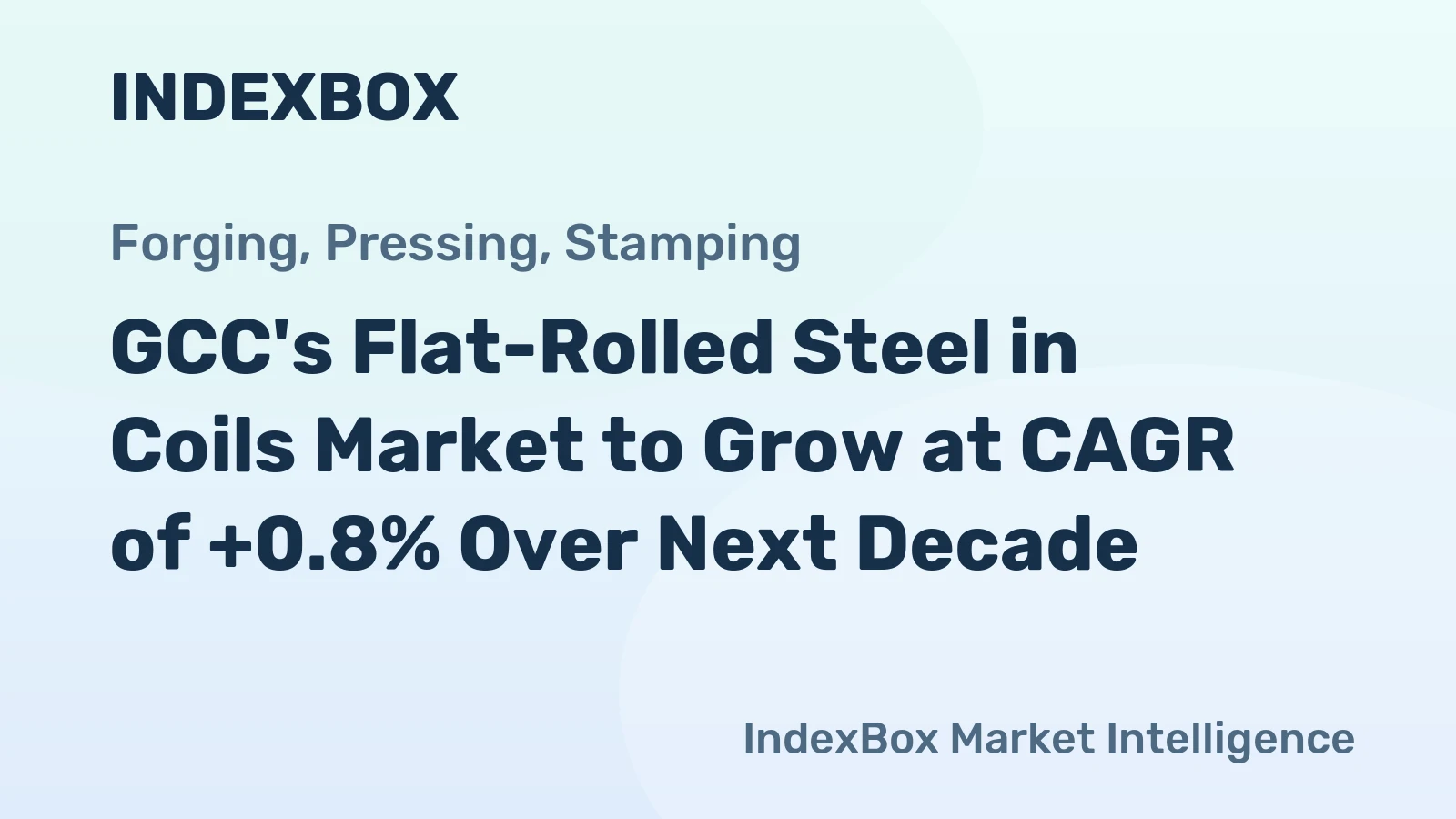 GCC's Flat-Rolled Steel in Coils Market to Grow at CAGR of +0.8% Over Next Decade