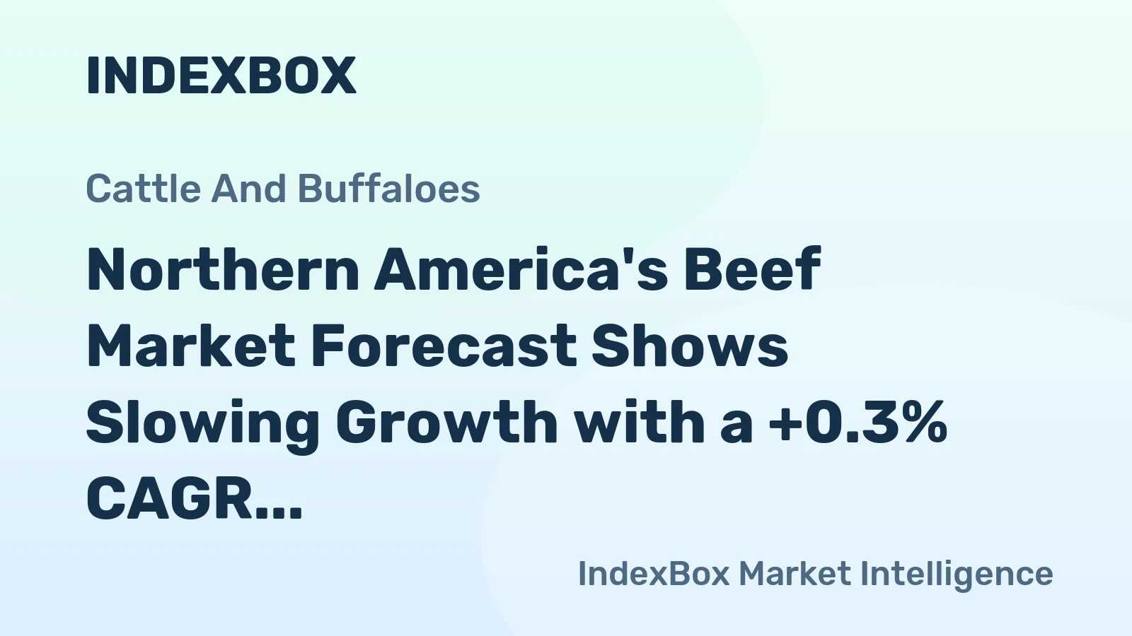Northern America's Beef Market Forecast Shows Slowing Growth with a +0.3% CAGR in Value Through 2035