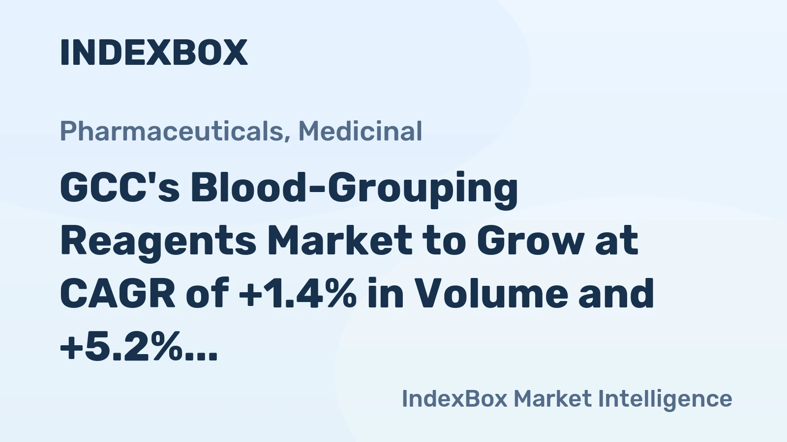 GCC's Blood-Grouping Reagents Market to Grow at CAGR of +1.4% in Volume and +5.2% in Value from 2024 to 2035