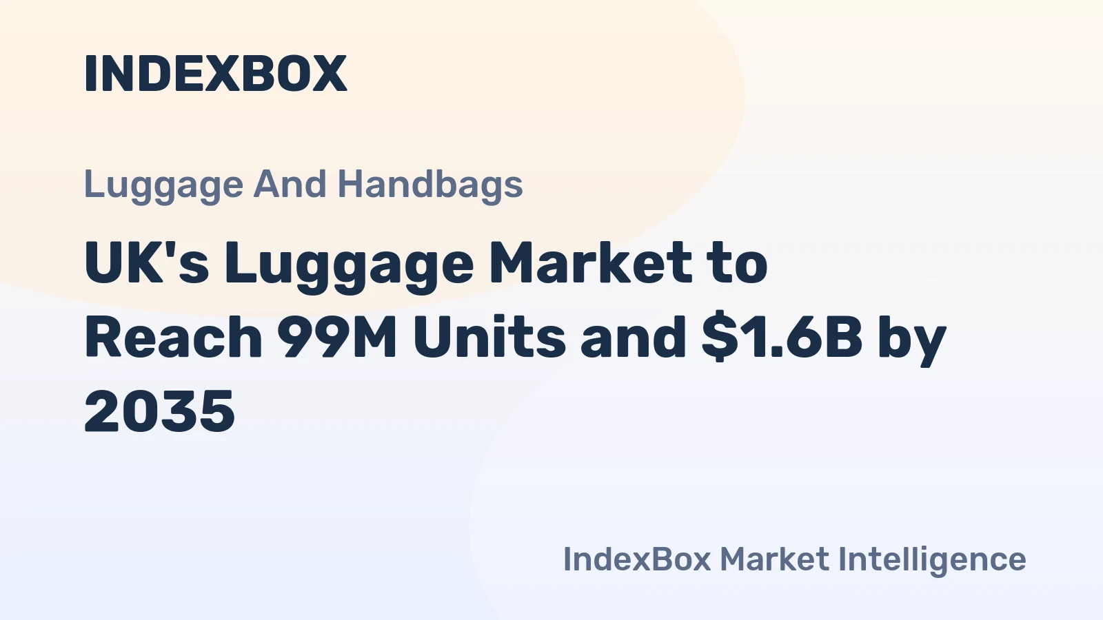 UK's Luggage Market to Reach 99M Units and $1.6B by 2035