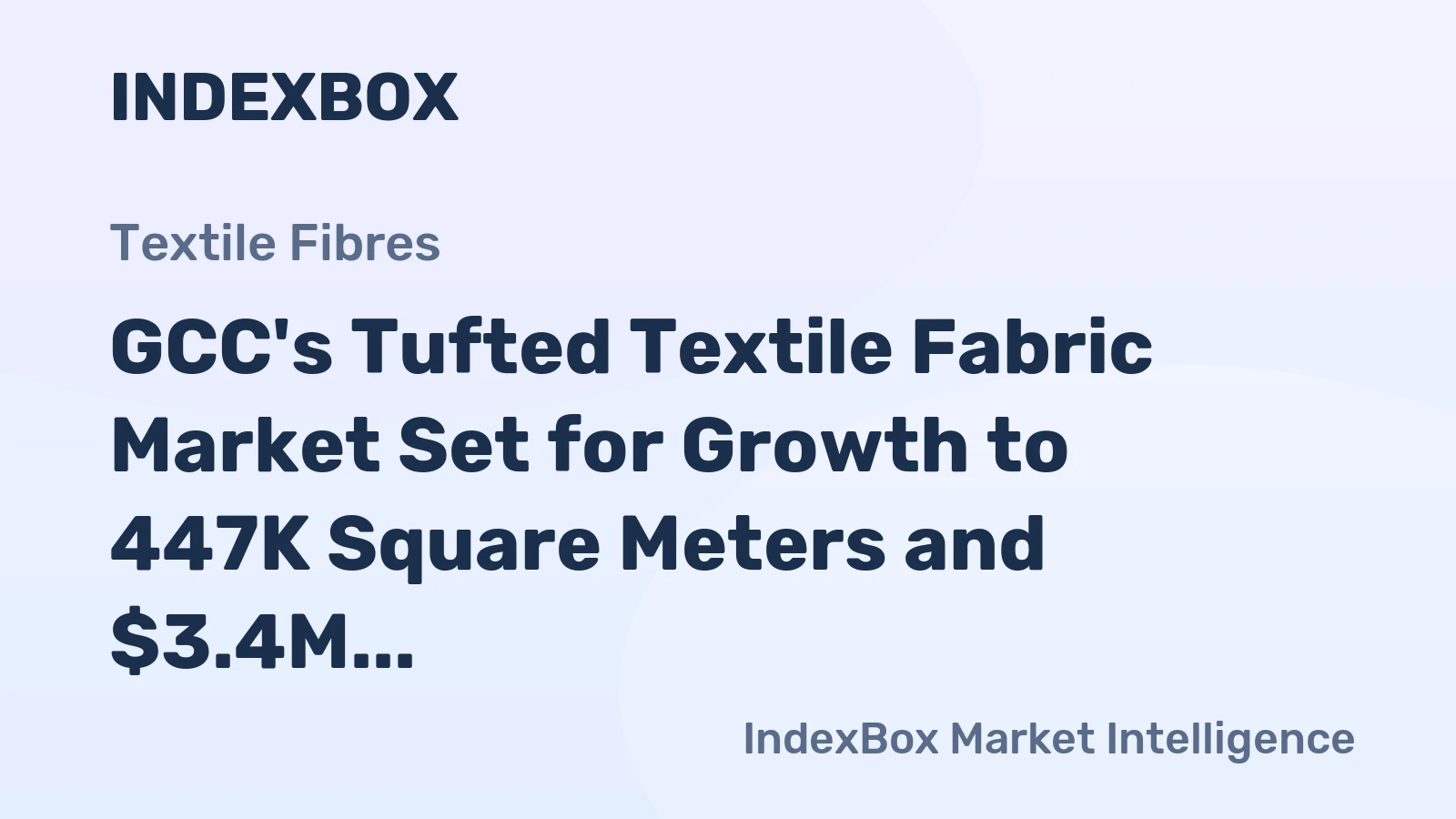 GCC's Tufted Textile Fabric Market Set for Growth to 447K Square Meters and $3.4M Value