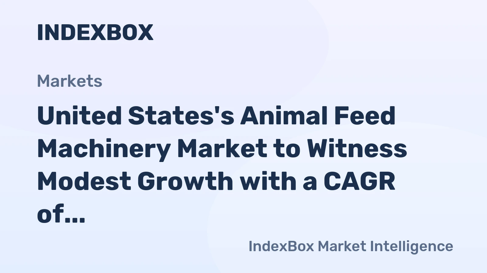 United States's Animal Feed Machinery Market to Witness Modest Growth with a CAGR of +1.5% from 2024 to 2035