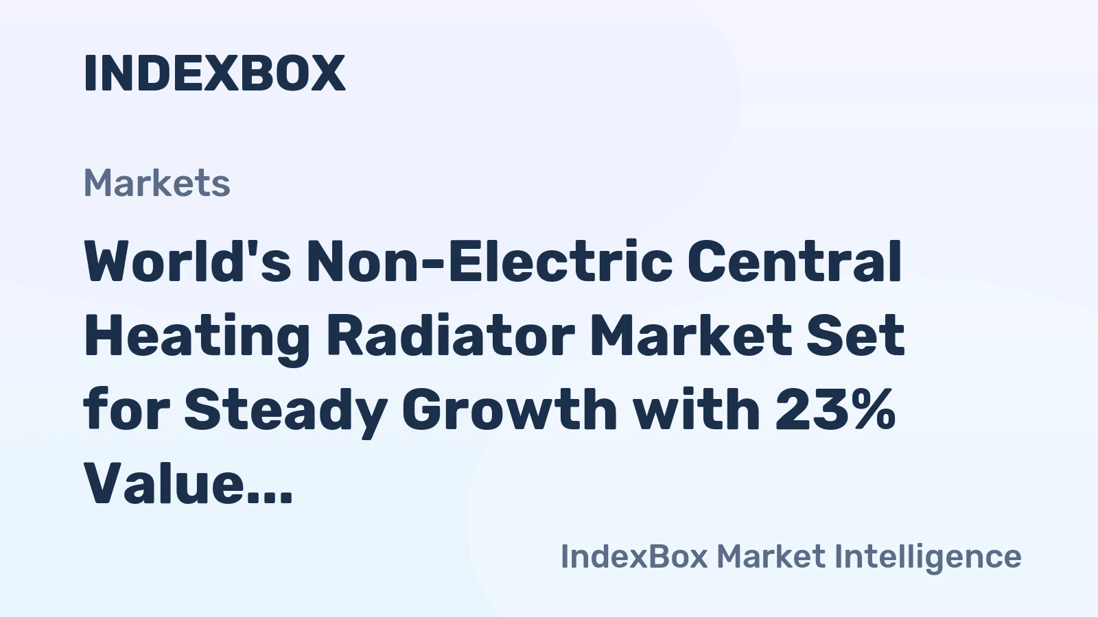 World's Non-Electric Central Heating Radiator Market Set for Steady Growth with 23% Value CAGR Through 2035