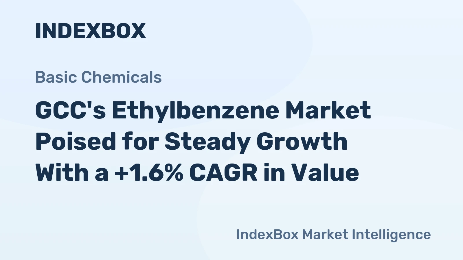 GCC's Ethylbenzene Market Poised for Steady Growth With a +1.6% CAGR in Value