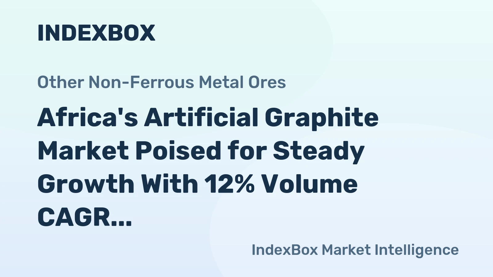 Africa's Artificial Graphite Market Poised for Steady Growth With 12% Volume CAGR Through 2035
