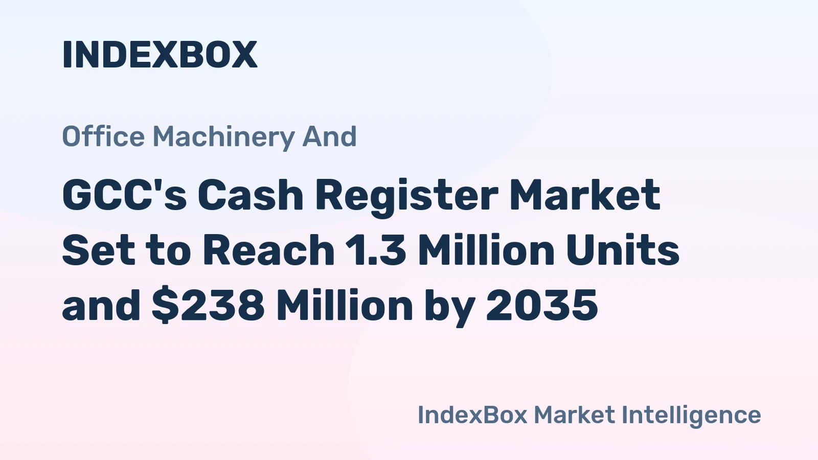 GCC's Cash Register Market Set to Reach 1.3 Million Units and $238 Million by 2035