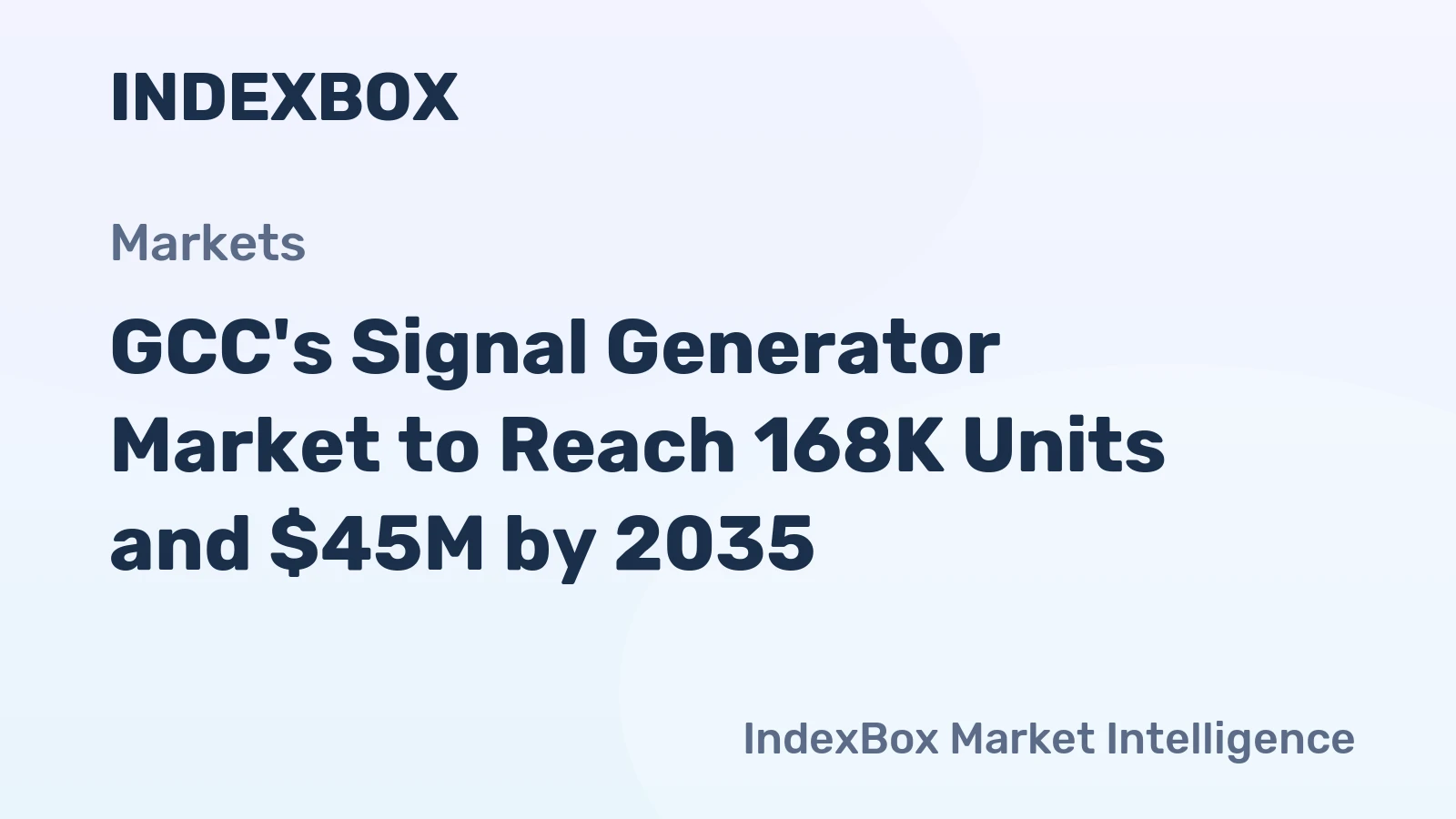 GCC's Signal Generator Market to Reach 168K Units and $45M by 2035