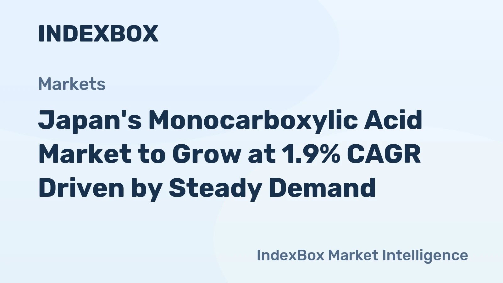 Japan's Monocarboxylic Acid Market to Grow at 1.9% CAGR Driven by Steady Demand