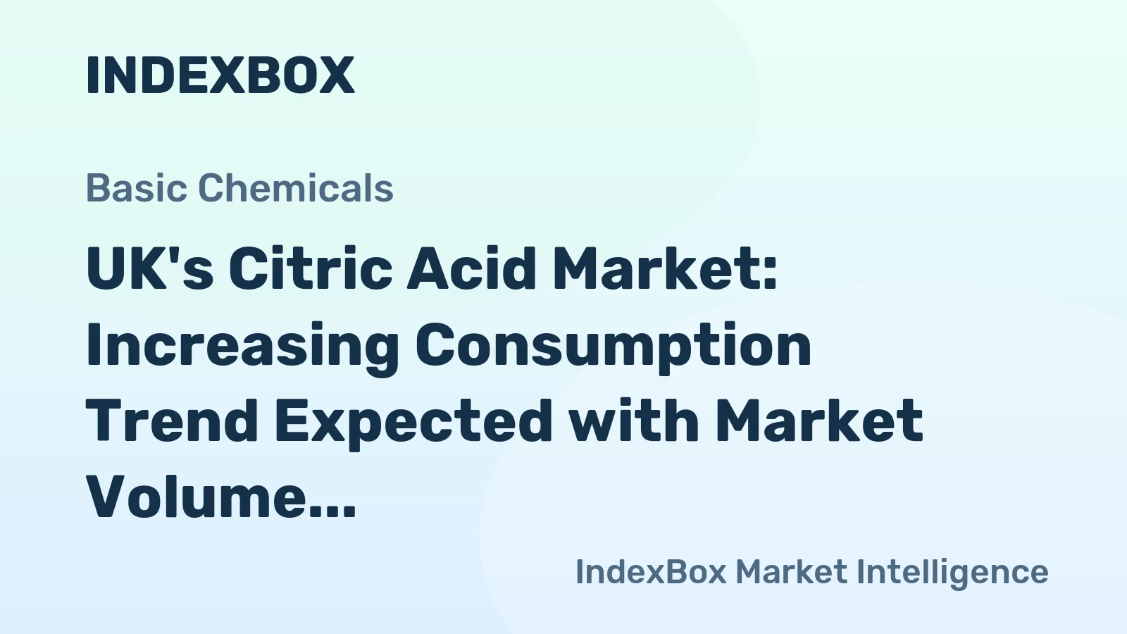 UK's Citric Acid Market: Increasing Consumption Trend Expected with Market Volume to Reach 50K Tons and Value to Hit $95M by 2035