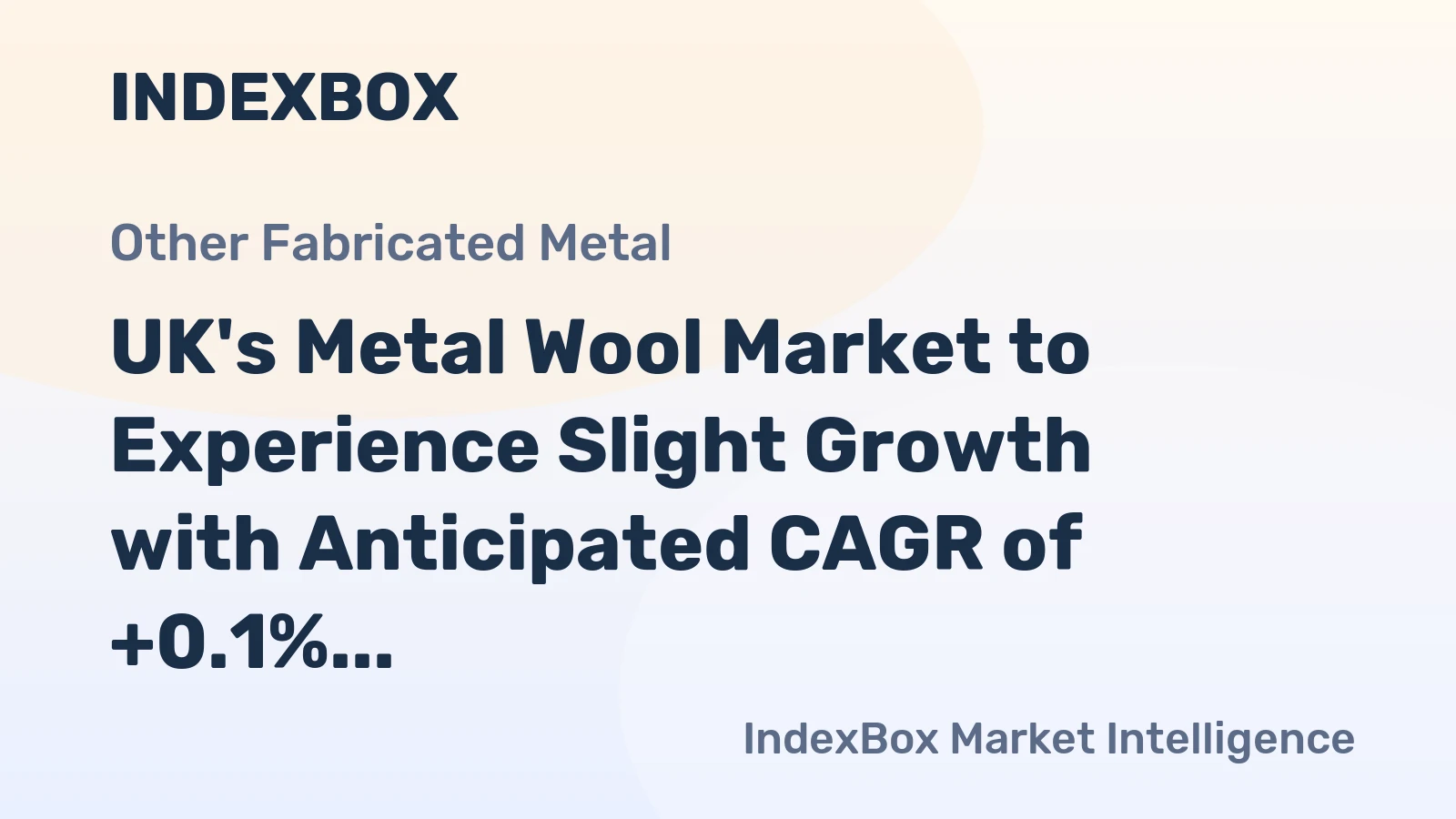 UK's Metal Wool Market to Experience Slight Growth with Anticipated CAGR of +0.1%